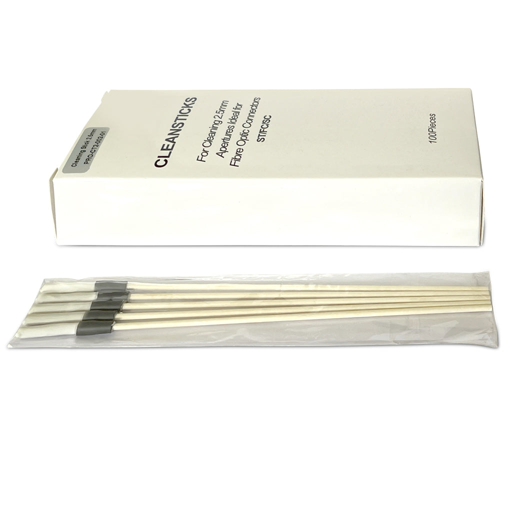 PRO 2.5mm Wrapped Cleaning Sticks – FiberOptics.com