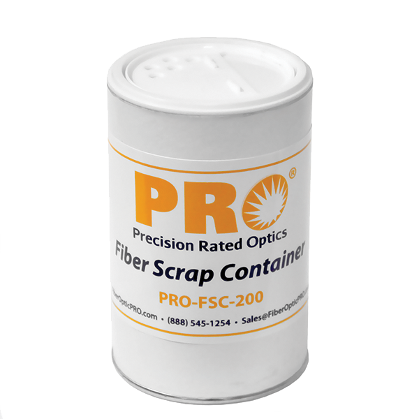 Fiber Scrap Container – FiberOptics.com